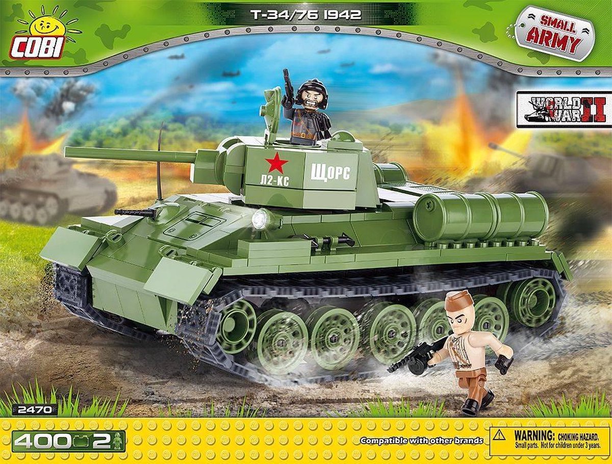 Small Army - WW2 T-34/76 1942 Tank (2470)Cobi | bol.com