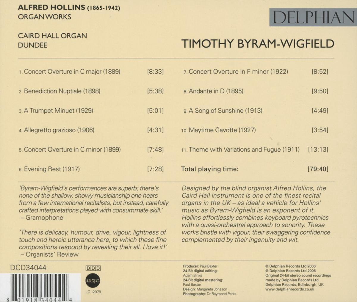 Organ Works, Timothy Byram-Wigfield | CD (album) | Muziek | bol.com