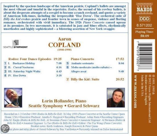 Copland; Rodeo: Four Dance Episodes, Gerard Schwarz | CD (album ...