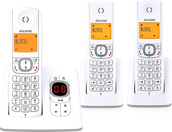 Alcatel F530 DECT-telefoon Nummerherkenning Grijs, Wit | bol.com