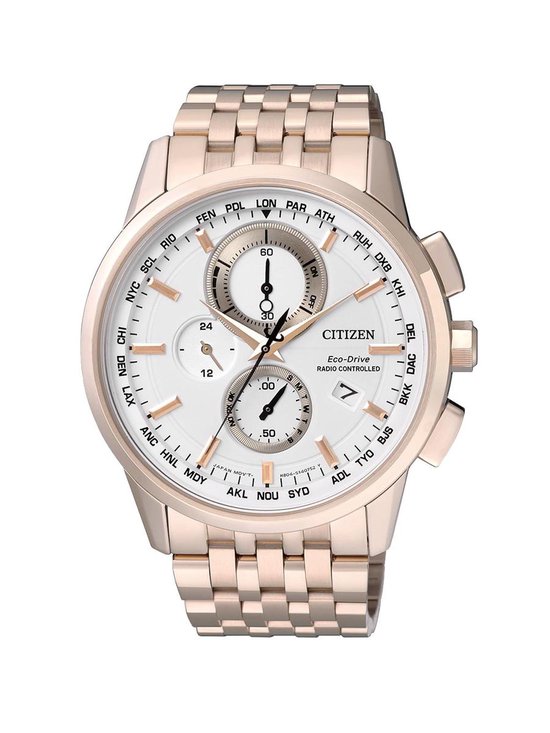 Citizen AT8113-55A Radio Controlled - Horloge - Staal - Goudkleurig - Ø ...
