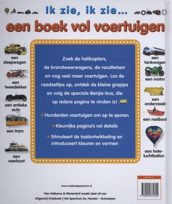 Ik Zie Ik Zie - Een boek vol voertuigen, Dawn Sirett | 9789000331802 ...