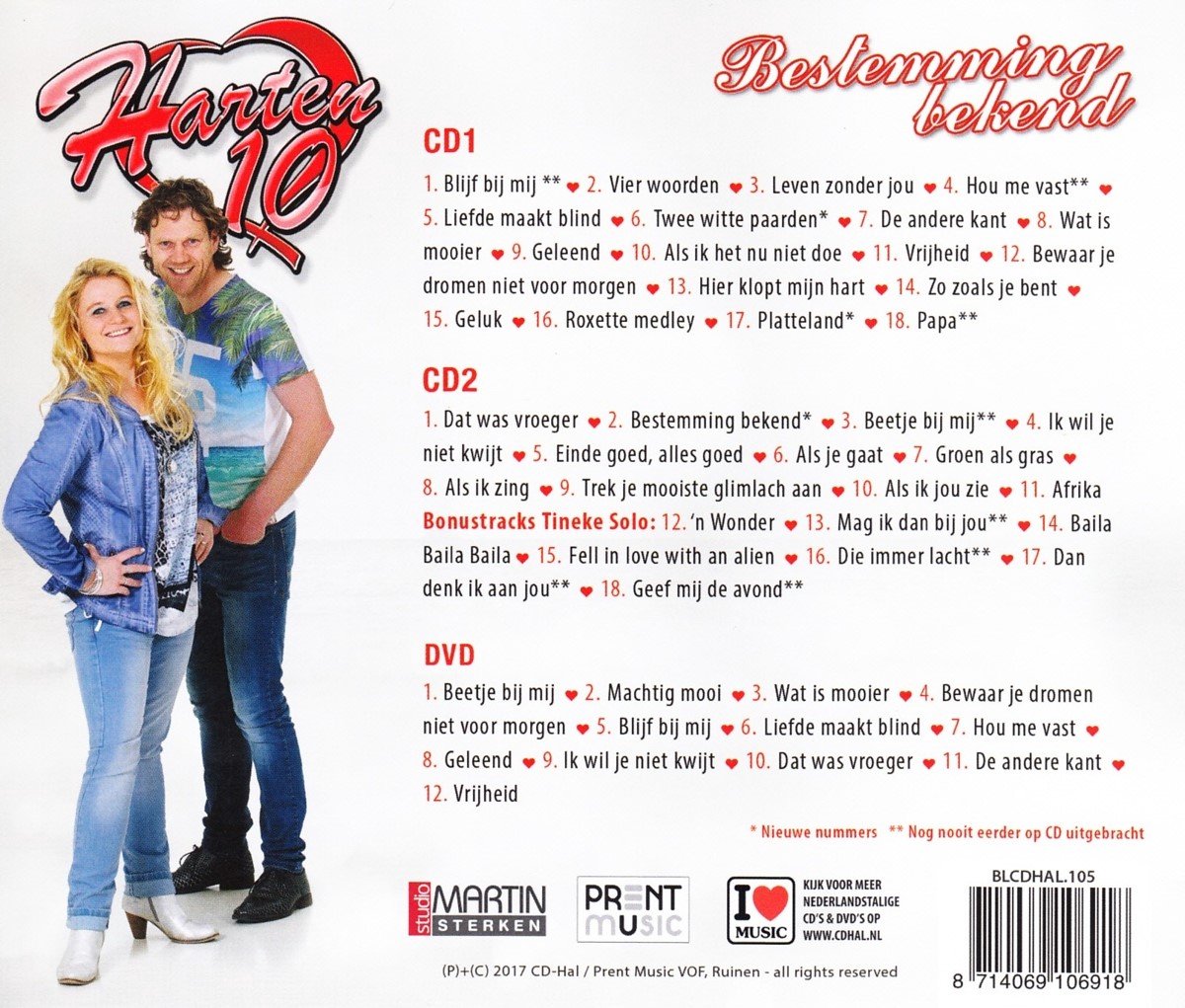 Harten 10 - Bestemming Bekend (3 CD), Harten 10 | Muziek | bol.com