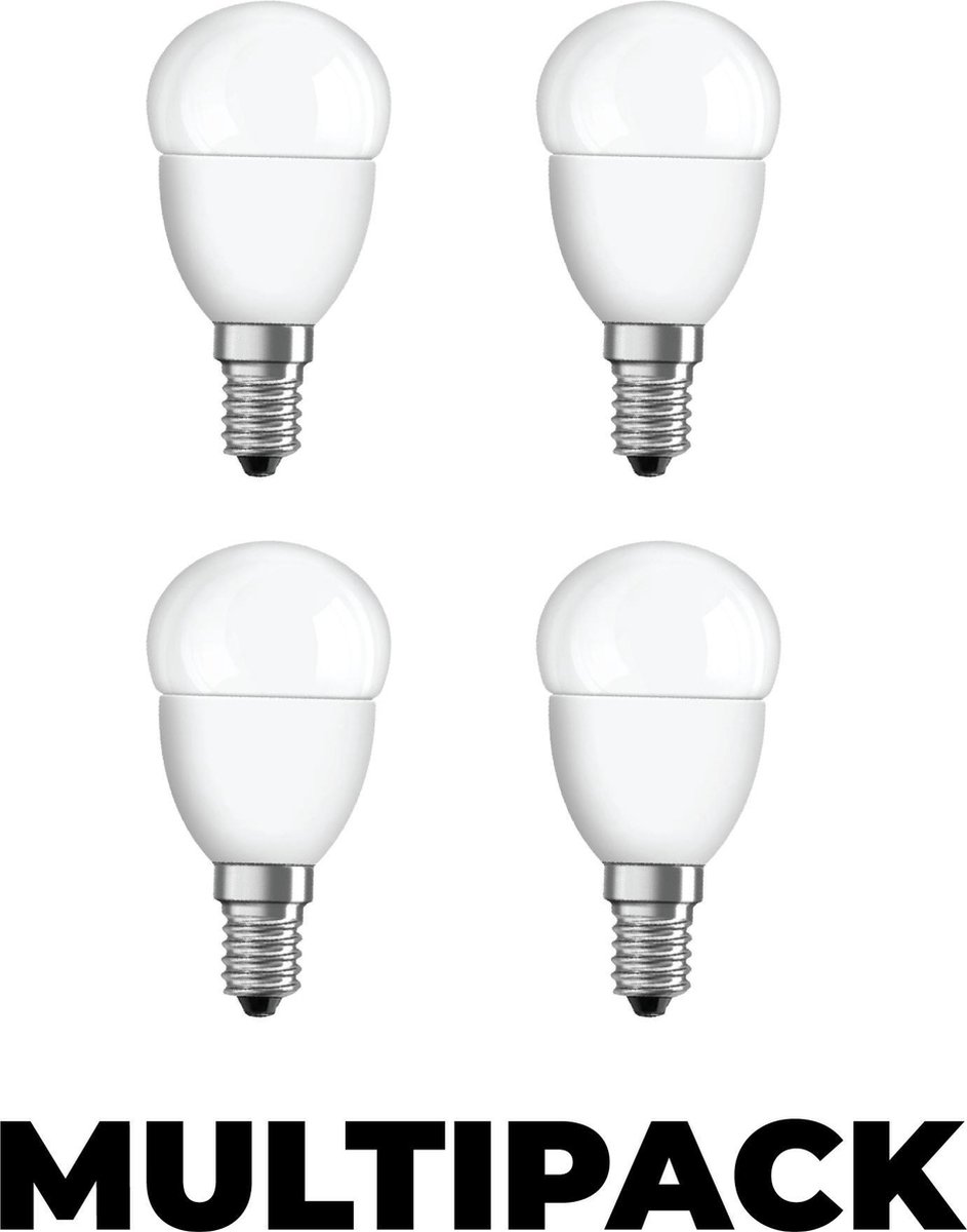 Radium (Osram) Kogel LED E14 - 5W (40W) - Koel Wit Licht - Niet Dimbaar - 4 stuks | bol.com