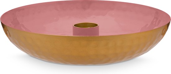 Pip Studio Kandelaars Klein - Set van 2 - Metaal - Oudroze/donkergroen ...