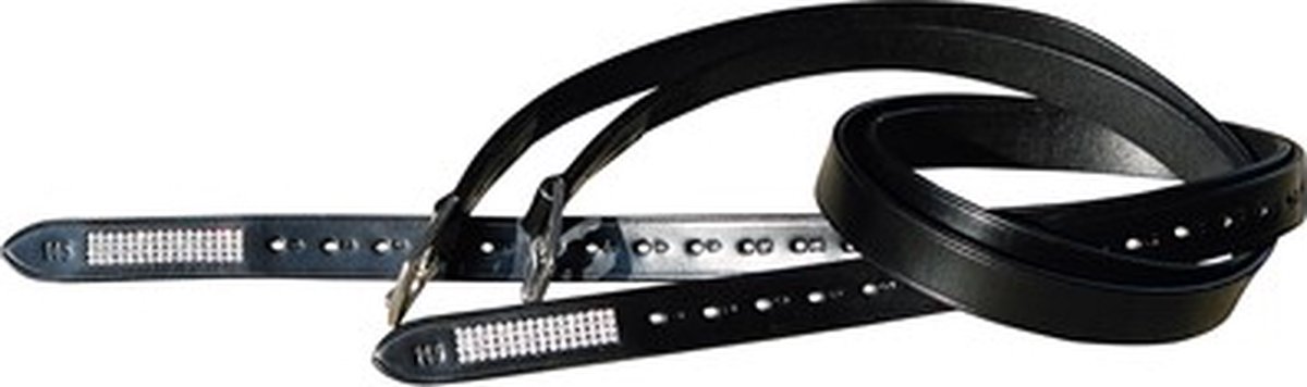 RelaxPets - Harry's Horse - Beugelriem - Crystal - Leer - Zwart - Cob ...