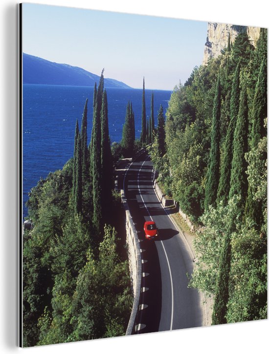 Décoration murale Métal - Peinture Aluminium - Lac de Garde - Route ...