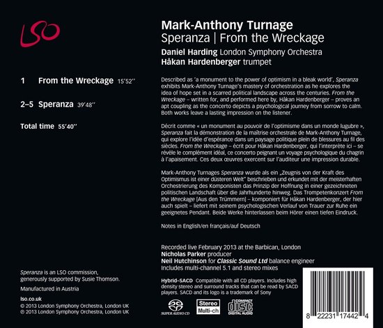 London Symphony Orchestra, Hakan Hardenberger, Daniel Harding - Turnage ...
