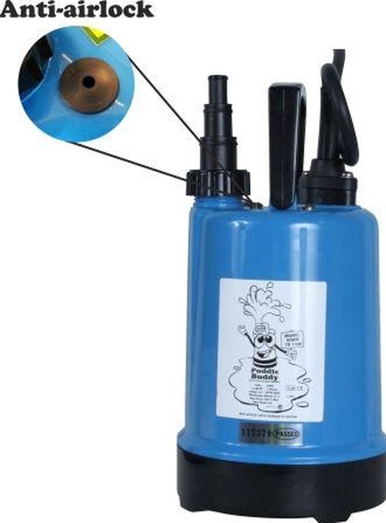 Dompelpomp Puddle Buddy vlakzuigend blauw incl.3-traps tule | bol