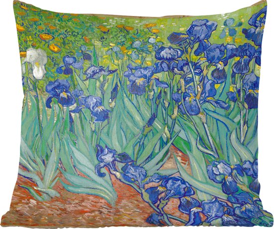 Sierkussen - Irissen Vincent Van Gogh - Multicolor - 45 Cm X 45 Cm | bol