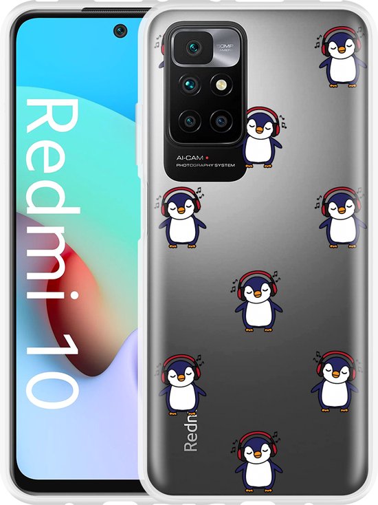 Xiaomi Redmi 10 Hoesje Chillin like a penguin - Designed by Cazy | bol.com