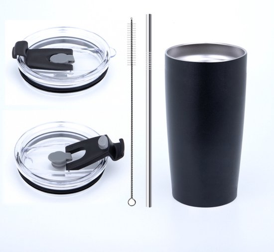 tumbler - thermosbeker - - drinkbeker - reisbeker - autobeker - 600 ml ...