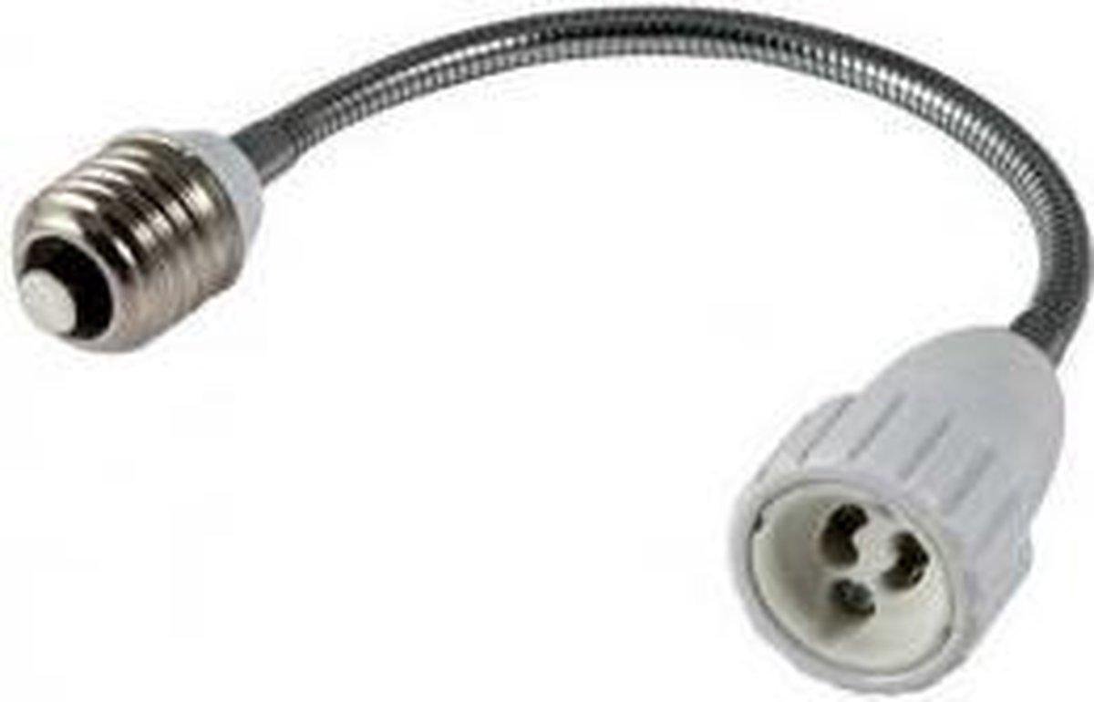 Verloopfitting E27 naar GU10 flex 300 mm | bol