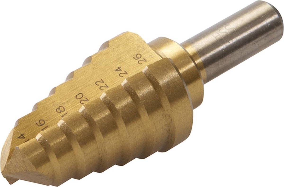 Silverline HSS Trapgatboor - Stappenboor - Piramideboor met Titanium ...