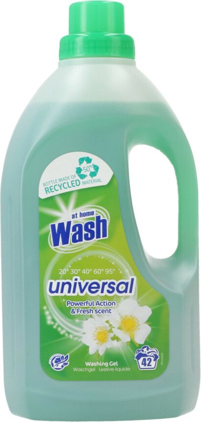 6x At Home Vloeibaar Wasmiddel Universeel 1,5 liter | bol