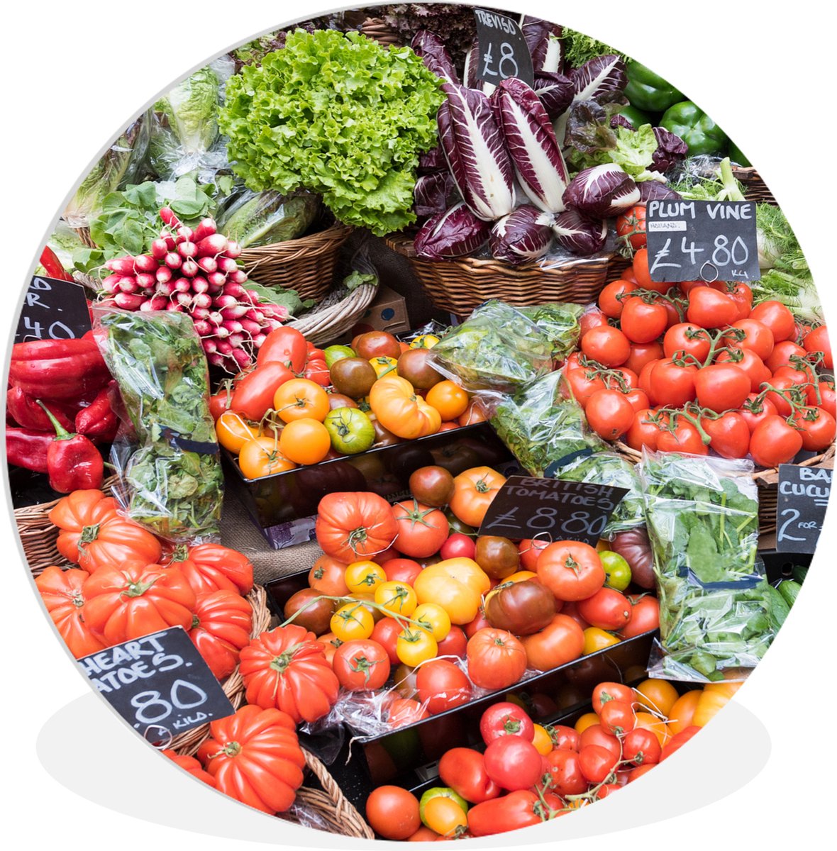 Wall Circle - Wall Circle Indoor - Marché - Caisses de Fruits - Légumes ...