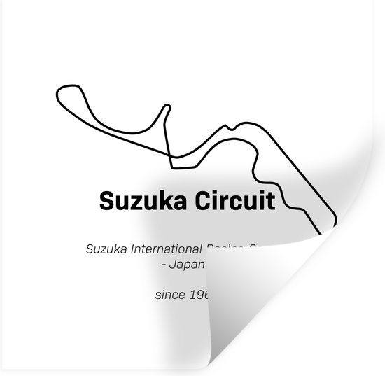 Muurstickers - Sticker Folie - Suzuka - Formule 1 - Circuit - 50x50 cm ...