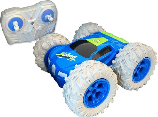 RC Flip 360 Super Racer - Blauw 1:18 - RC Auto - Bestuurbare Auto | bol
