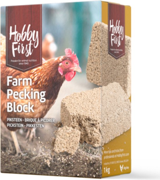 16x HobbyFirst Farm Pecking Block 1 kg | bol