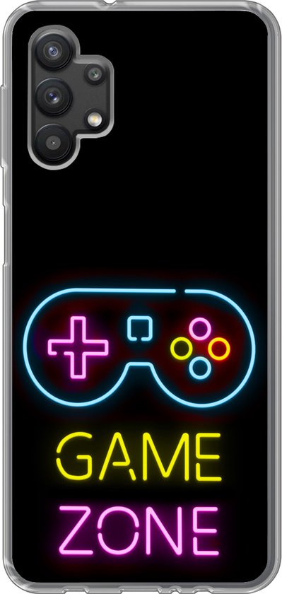 Samsung Galaxy A32 5G hoesje - Gaming - Neon - Controller - Siliconen ...