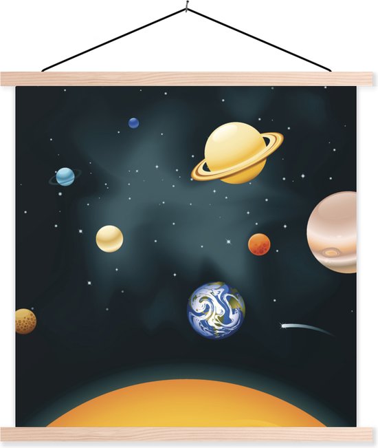 Affiche scolaire - Une illustration du système solaire avec notre ...