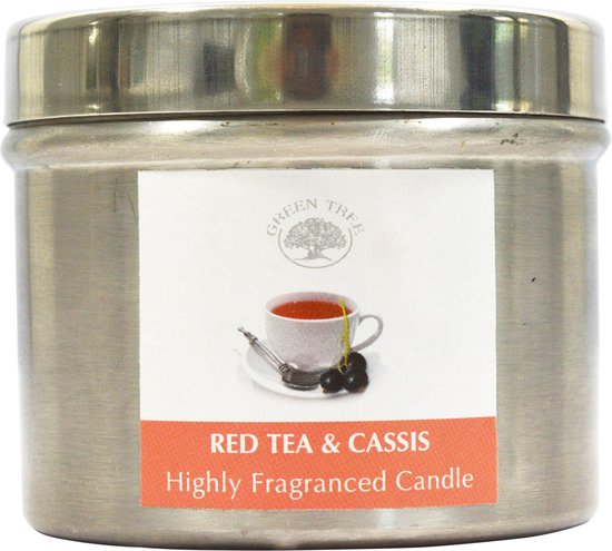 Green Tree Geurkaars Red Tea & Cassis (150 gram) | bol