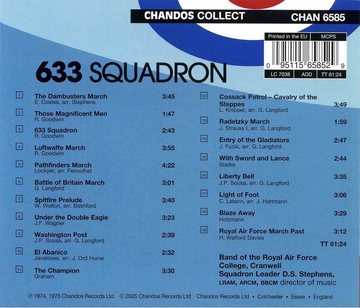 Cranwell Band Raf College - 633 Squadron (CD), D.S. Stephens | CD ...