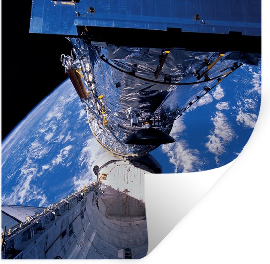 Muurstickers - Sticker Folie - Space shuttle in de baan rond de aarde ...