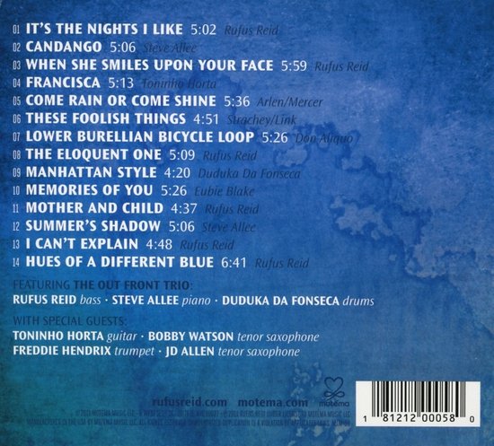 Rufus Reid - Hues Of A Different Blue (CD), Rufus Reid & Out Front | CD ...