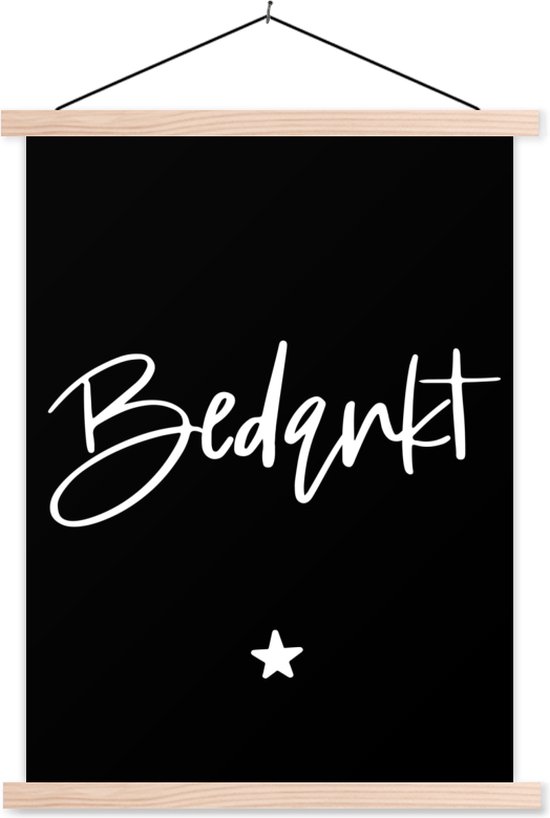 Posterhanger incl. Poster - Schoolplaat - Quotes - Bedankt - Spreuken ...