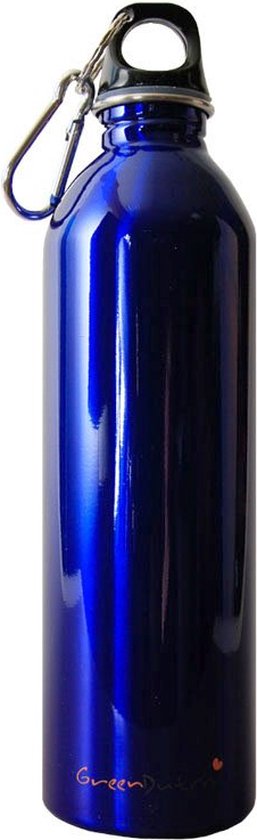RVS waterfles 600ml - Metallic Blauw | bol