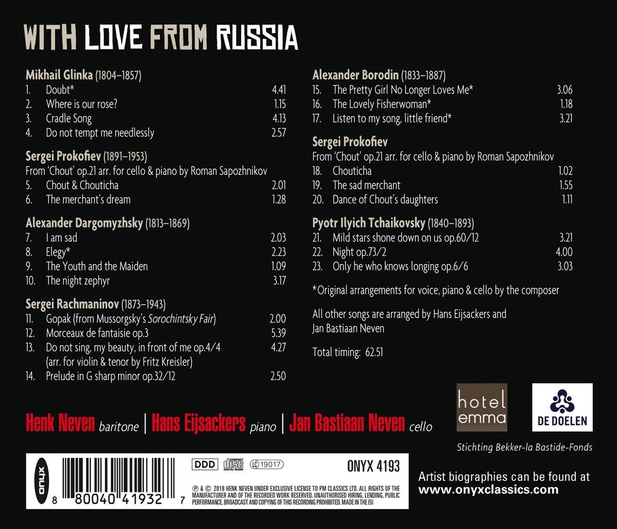 Hans Eijsackers, Henk Neven, Jan Bastiaan Neven - With Love From Russia ...