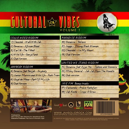 Various Artists - Cultural Vibes Volume 1 (CD), various artists | CD ...