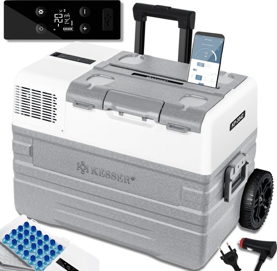 KESSER® Compressor Koelbox Elektrische Vriezer, met APP-bediening USB ...
