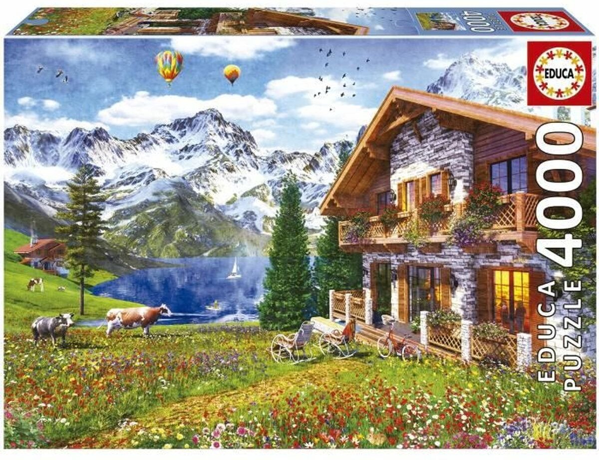 Educa legpuzzel 4000 stukjes Chalet in de Alpen | bol