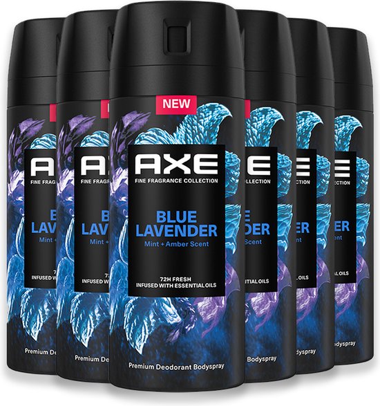 Axe Déodorant - Fine Fragrance Spray - Blue Lavender - 150 ml - 4+2 ...