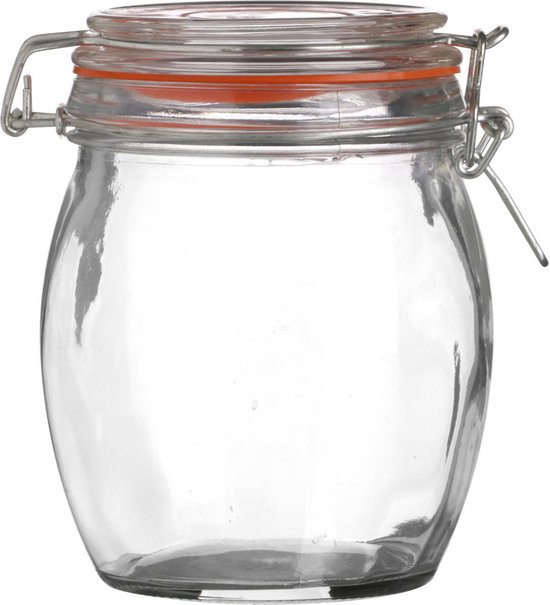 Weckpot/inmaakpot - 4x - 750 ml - glas - met beugelsluiting - incl ...