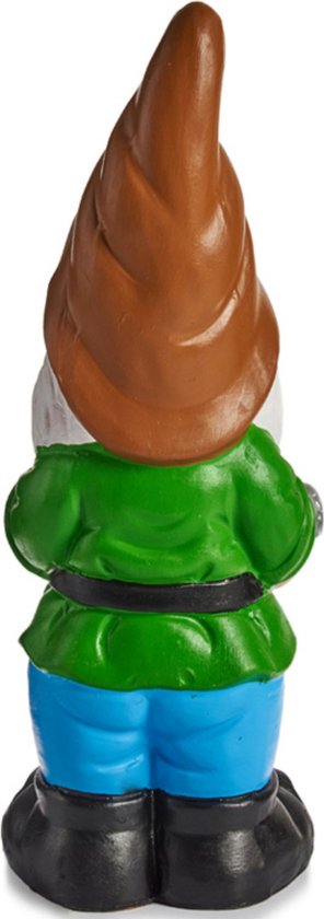 Tuinkabouter beeldje - Dwerg - met bruine muts - Keramiek - 38 cm ...