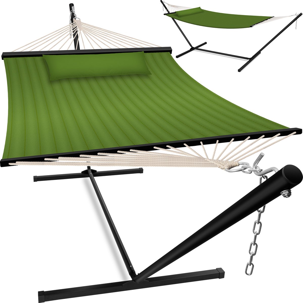 KESSER® Hangmat HILL met Frame Kussen Dubbele Hangmat voor 2 Personen ...