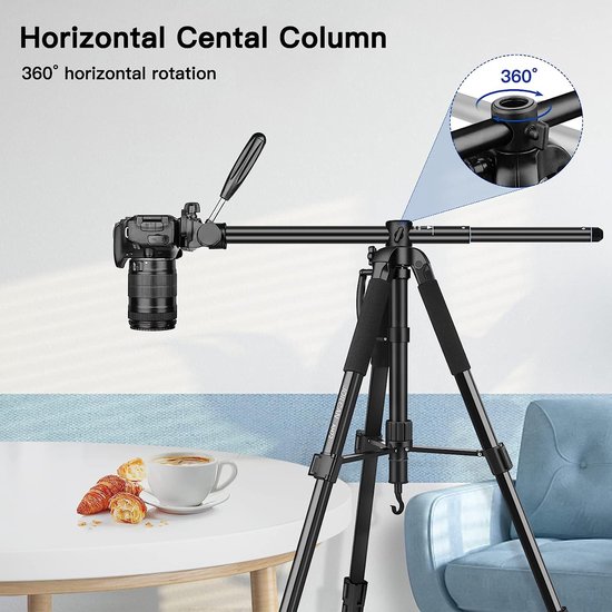 Camerastatief - in hoogte verstelbaar 52-160-181 cm tripod voor camera ...