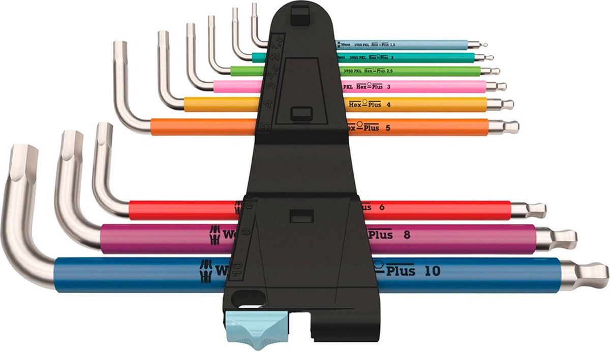 Wera Multicolour Inbus Haakse schroevendraaierset 9-delig | bol.com