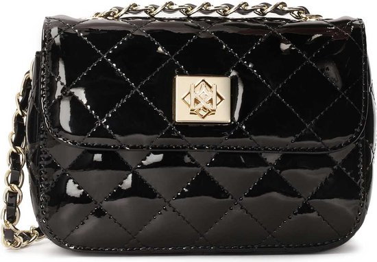 Black patent leather handbag | bol