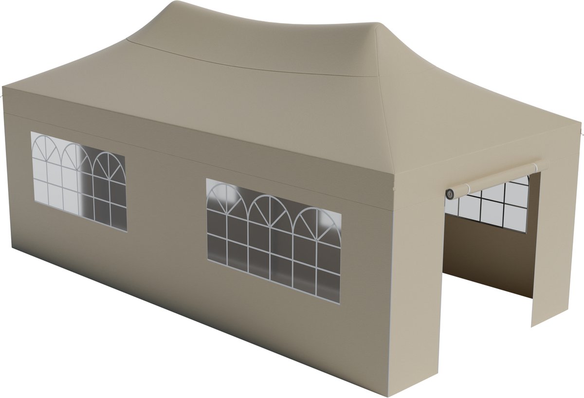 LifeGoods Partytent - Paviljoen - 3x6 m - Zijwanden - Easy Up ...