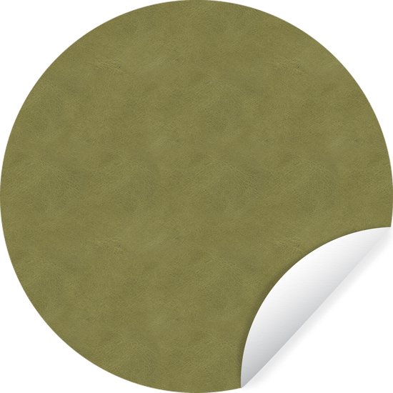 WallCircle - Muurstickers - Behangcirkel - Leer - Groen - Dierenhuid - 50x50 cm -... | bol