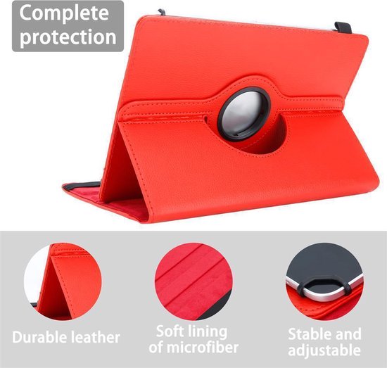 Cadorabo Tablet Hoesje geschikt voor Medion LifeTab P10606 in ROOD ...