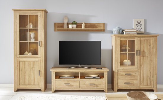 Rootz TV Meubel - TV Kast - Bruin - 143 x 58 x 48 cm | bol