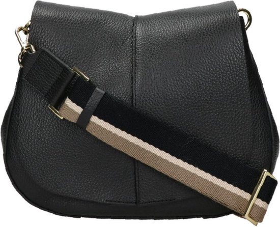 Gianni Chiarini Medium Crossbodytas / Schoudertas Dames - Leer - Helena Round - Zwart | bol