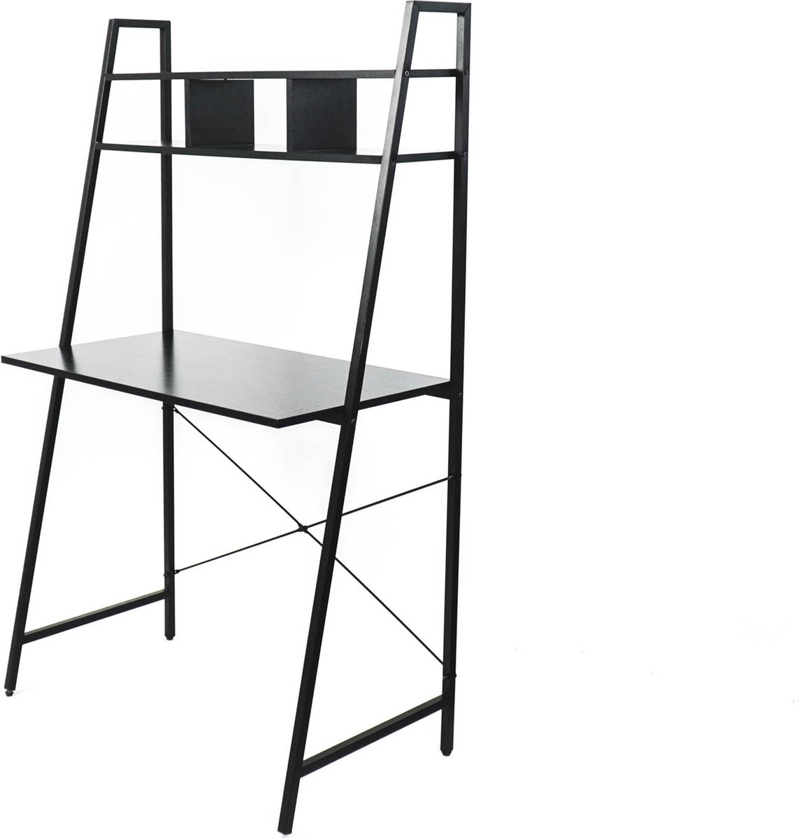 Housevitamin Bureau 'Handy desk' met planken 84x46x145cm | bol