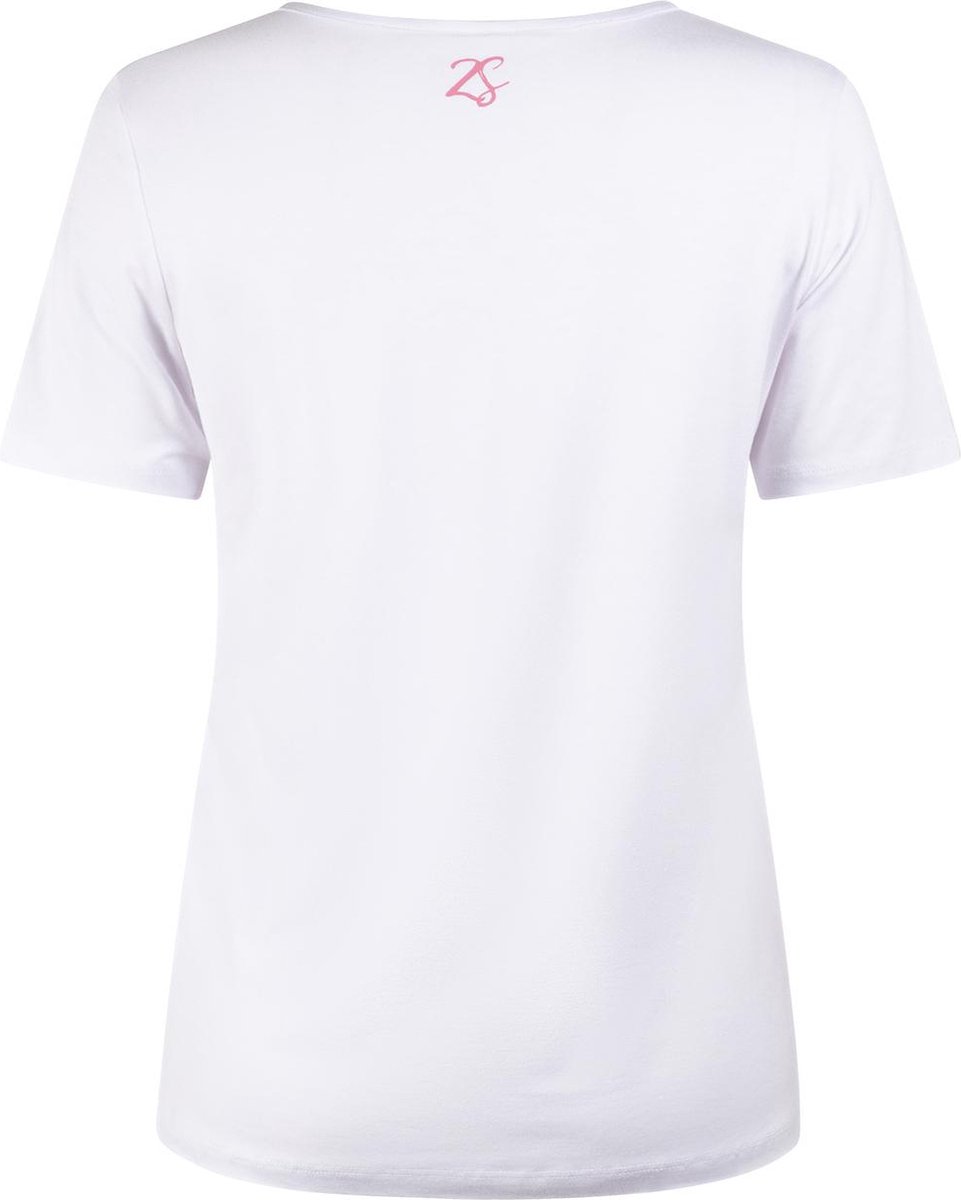 Zoso T-shirt Viola T Shirt With Artwork 232 0016/1240 White/bright Pink ...