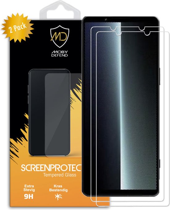 2-Pack Sony Xperia 1 V Screenprotectors - MobyDefend Case-Friendly ...